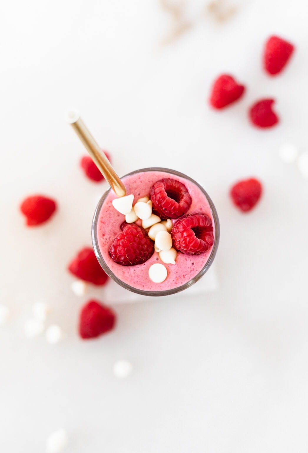 Valentine's White Chocolate Raspberry Smoothie - Lively Table