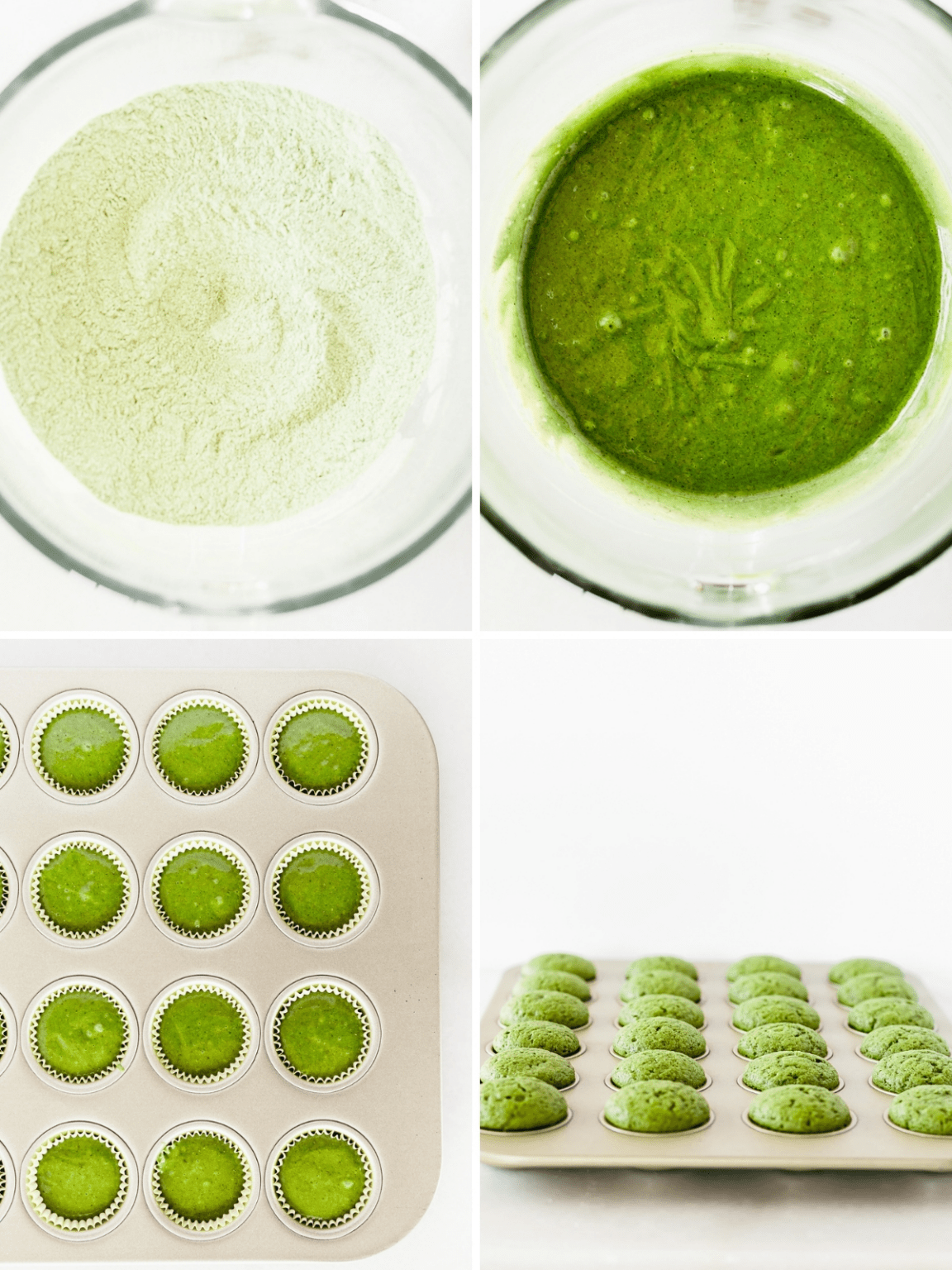 Mini Matcha Cupcakes - Lively Table