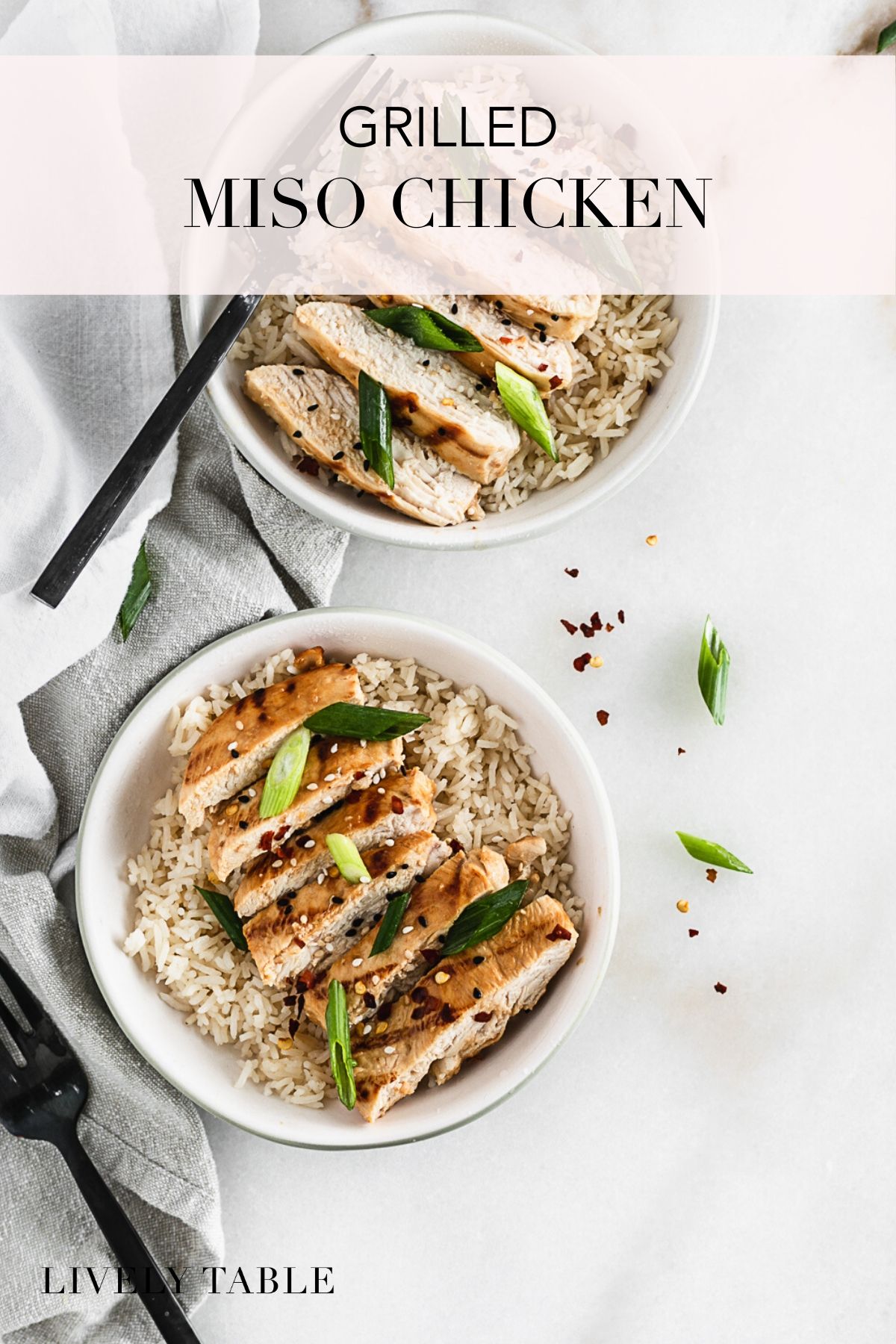 Easy Grilled Miso Chicken - Lively Table