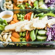 Meal Prep Asian Miso Chicken Salad - Lively Table