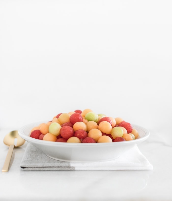 Easy Melon Ball Salad - Lively Table