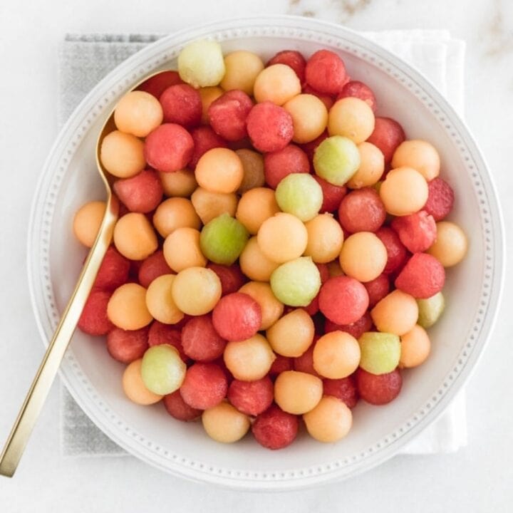 Easy Melon Ball Salad - Lively Table