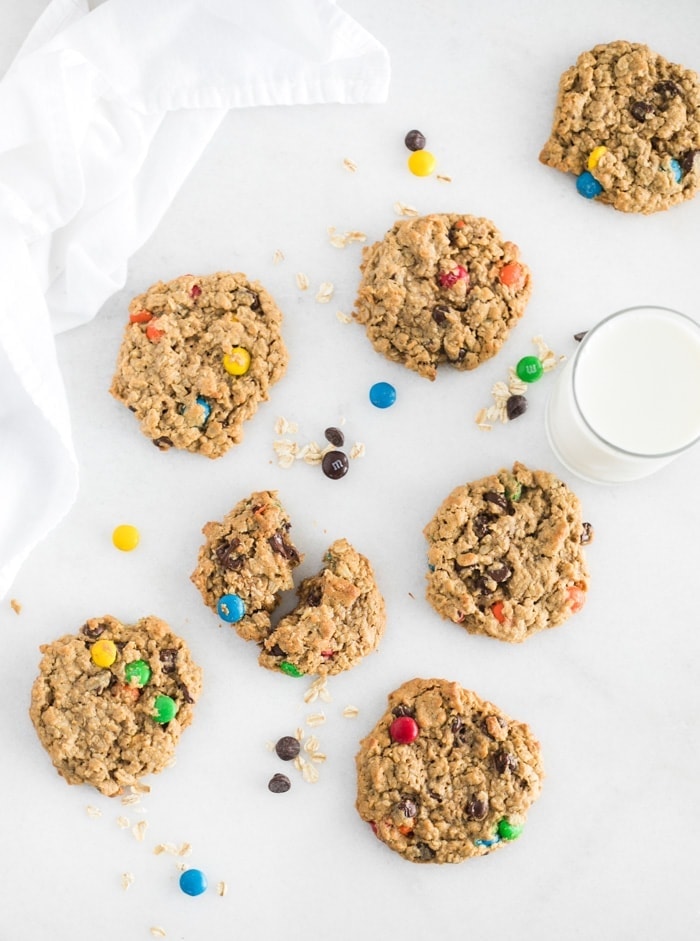 Small Batch Monster Cookies (Naturally Gluten Free!) - Lively Table