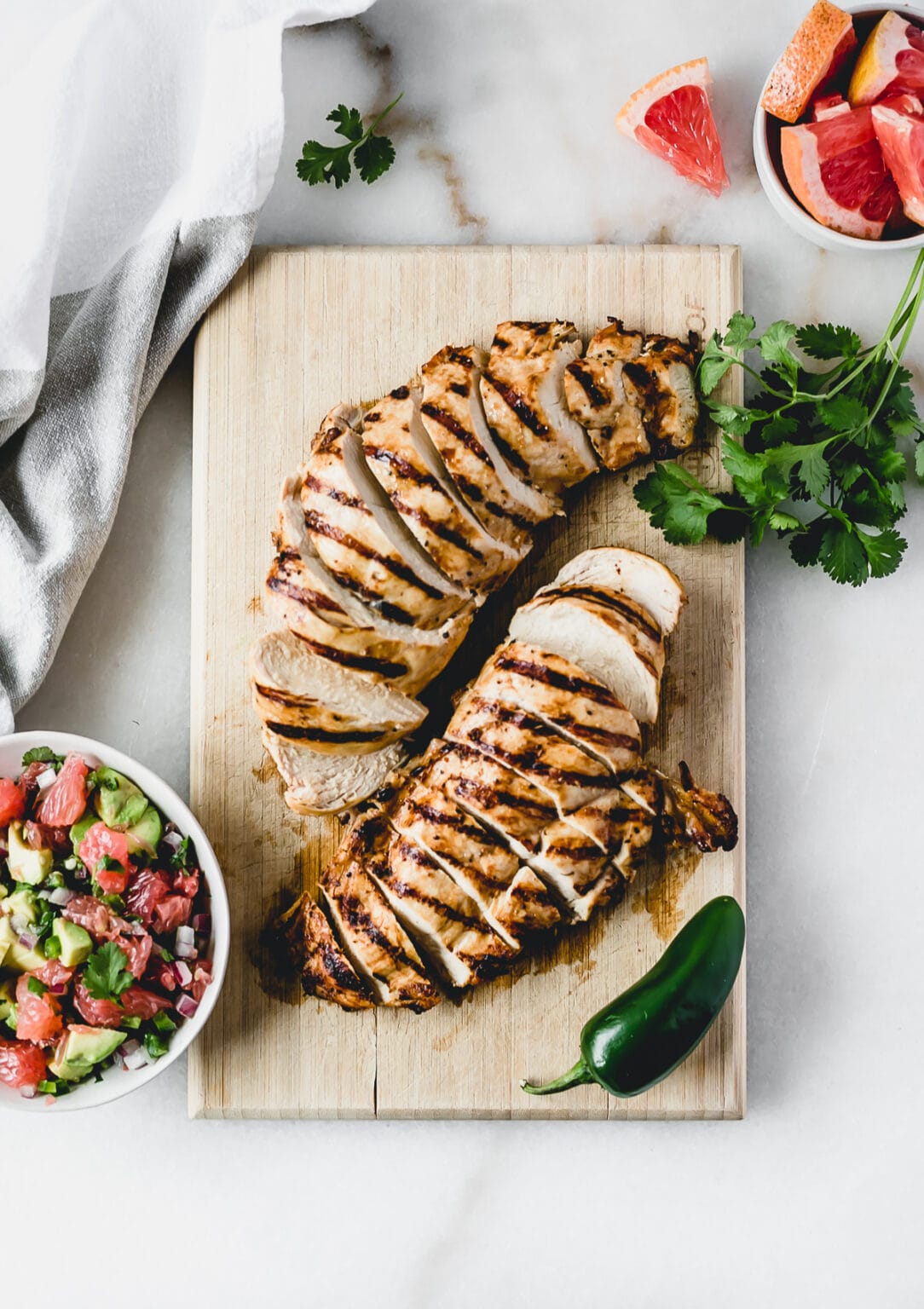 Grapefruit Jalapeño Grilled Chicken - Lively Table