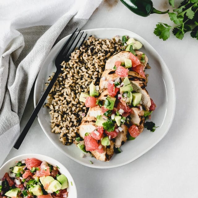 Grapefruit Jalapeño Grilled Chicken - Lively Table