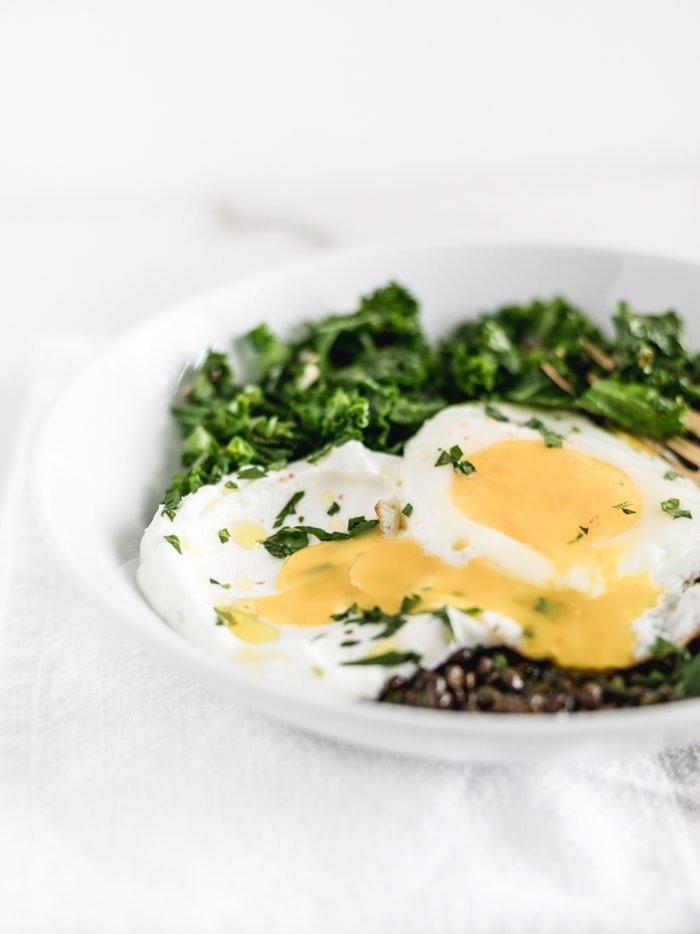 Healthy Kale Lentil Breakfast Bowls - Lively Table