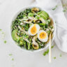 Spring Greens Grain Bowl with Soft Boiled Egg - Lively Table