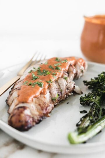 Grilled Chicken with Homemade Romesco Sauce - Lively Table