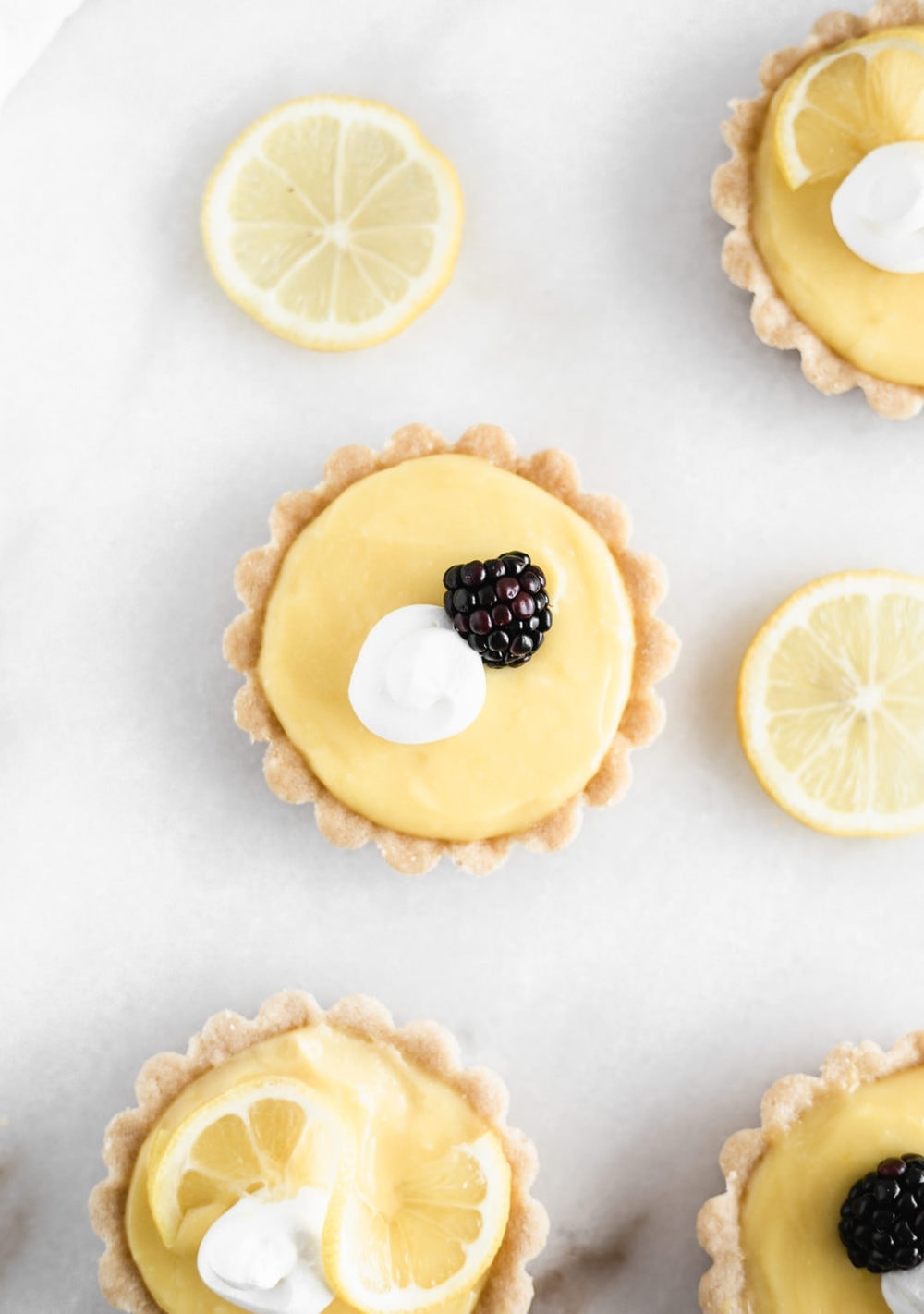Mini Lemon Tarts with Shortbread Crust - Lively Table