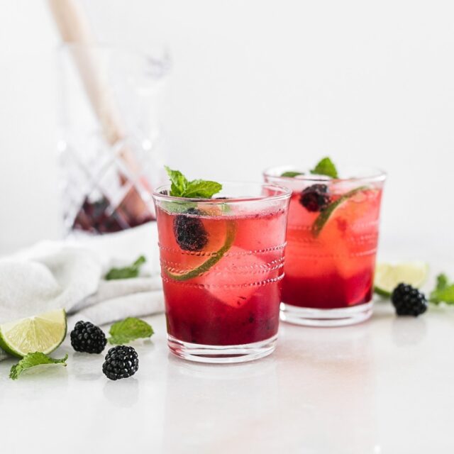 Blackberry Bourbon Smash - Lively Table