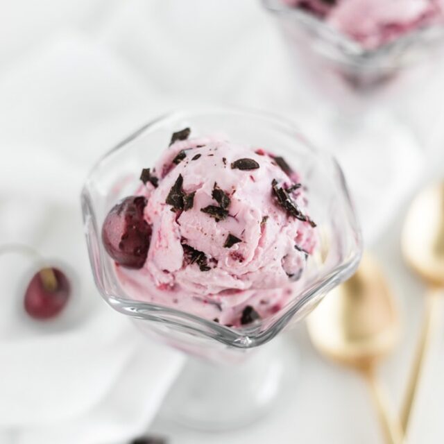 Cherry Chocolate Chunk Frozen Yogurt - Lively Table