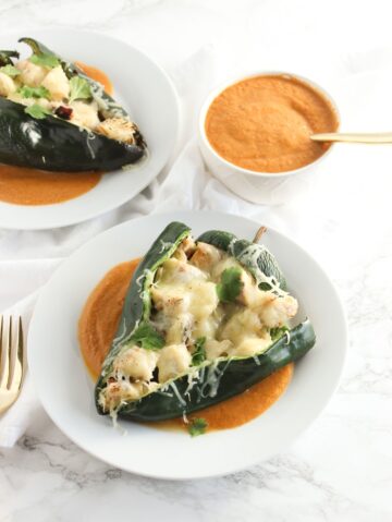 Grilled Chicken Chile Rellenos - Lively Table