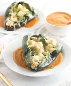 Grilled Chicken Chile Rellenos - Lively Table