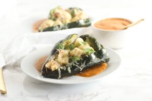 Grilled Chicken Chile Rellenos - Lively Table