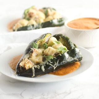 Grilled Chicken Chile Rellenos - Lively Table