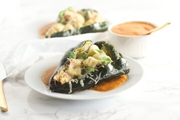 Grilled Chicken Chile Rellenos - Lively Table
