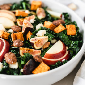 Warm Fall Harvest Kale Salad - Lively Table