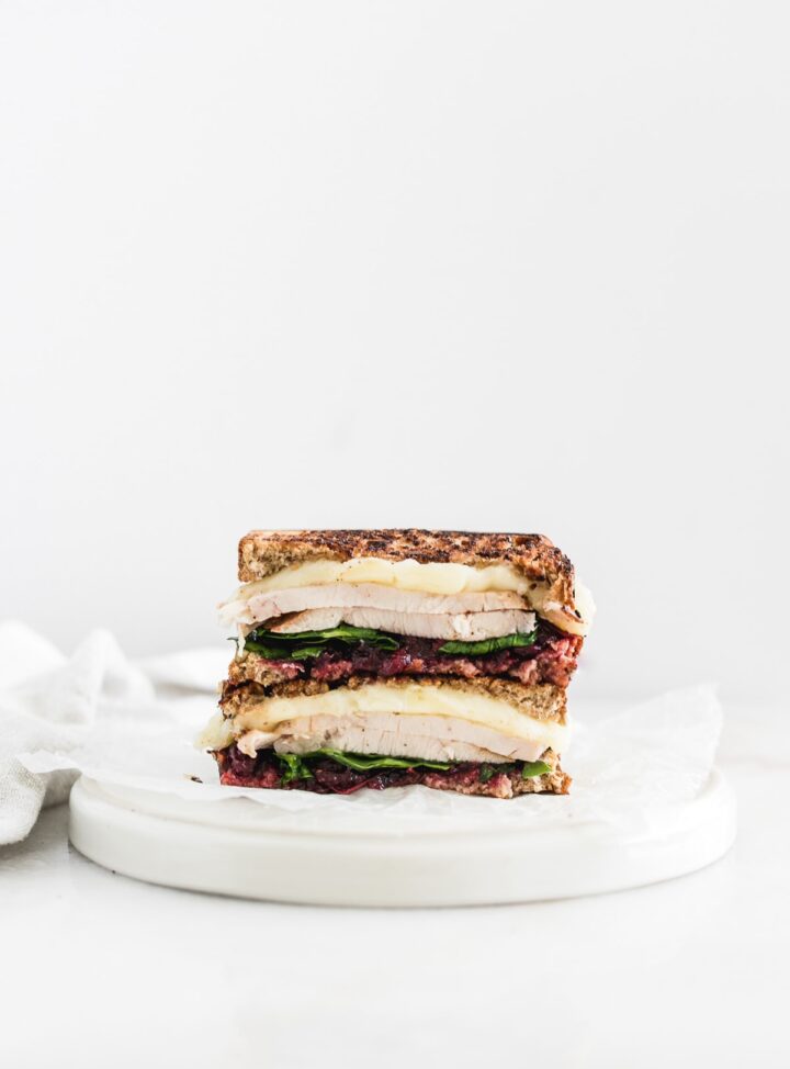 Toasted Cranberry Brie Turkey Sandwich - Lively Table