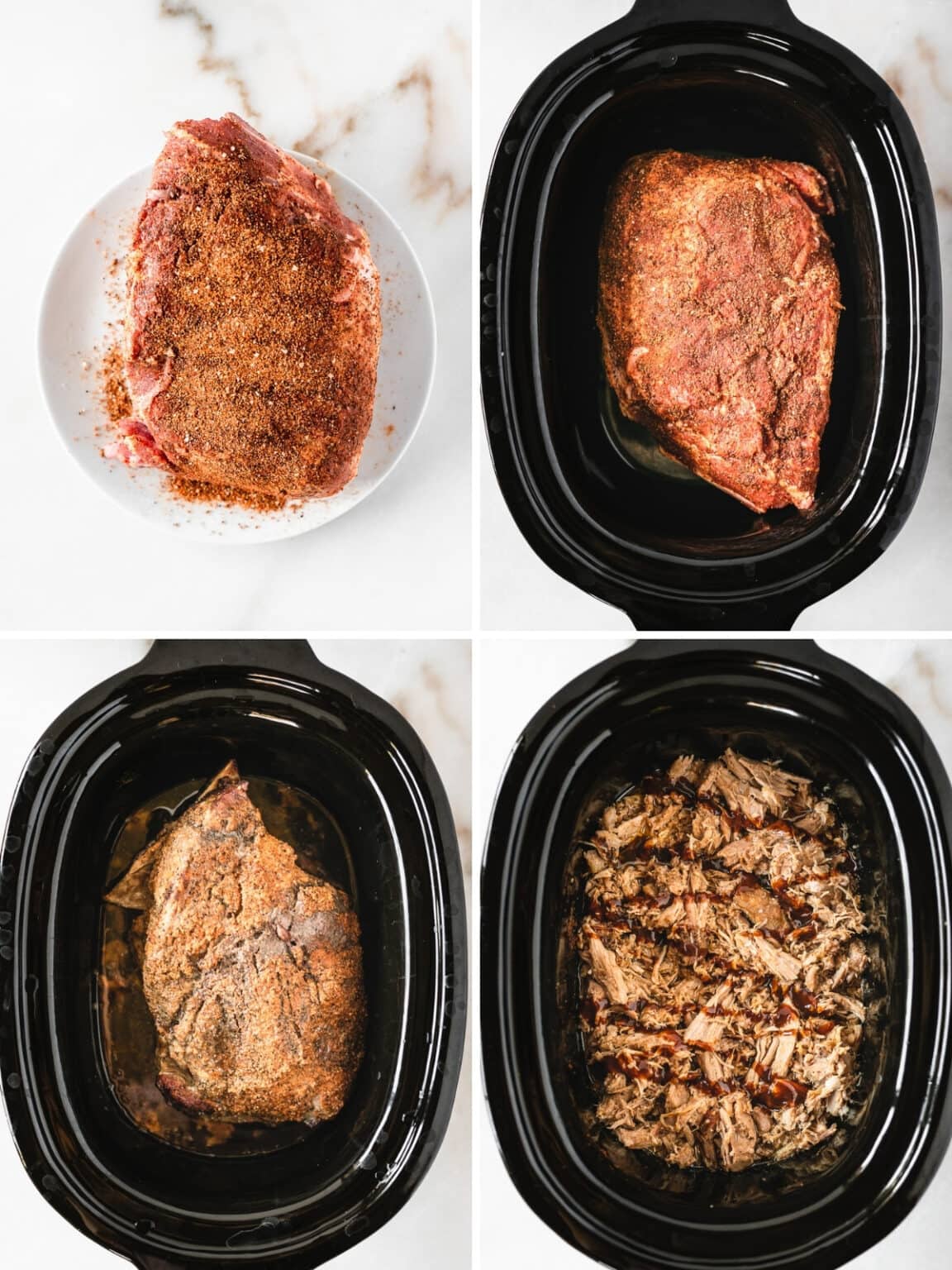 Easy Slow Cooker BBQ Pulled Pork Sliders - Lively Table