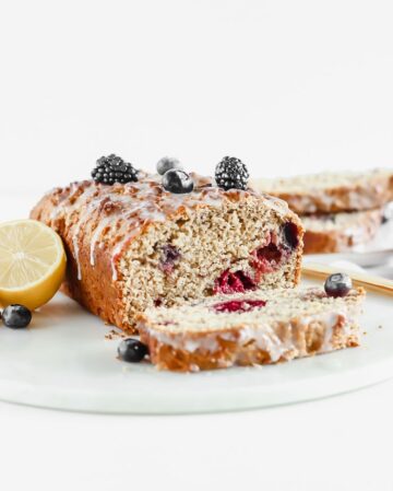 Healthy Lemon Berry Quick Bread - Lively Table