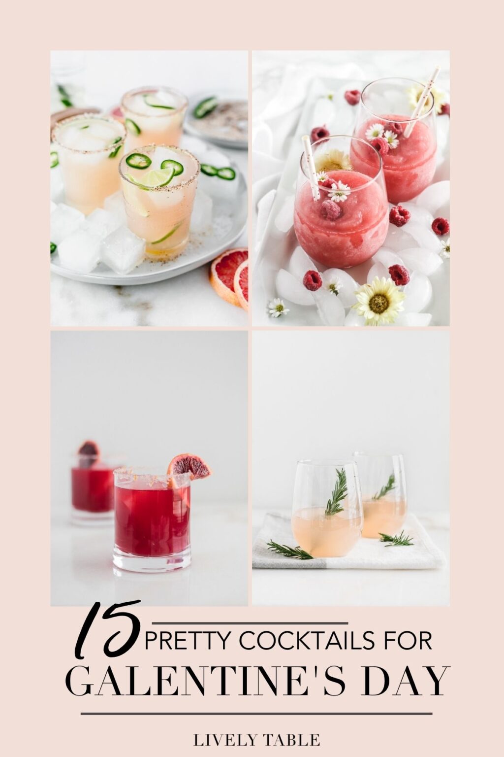 15 Pretty Cocktail Recipes for Galentine's Day - Lively Table