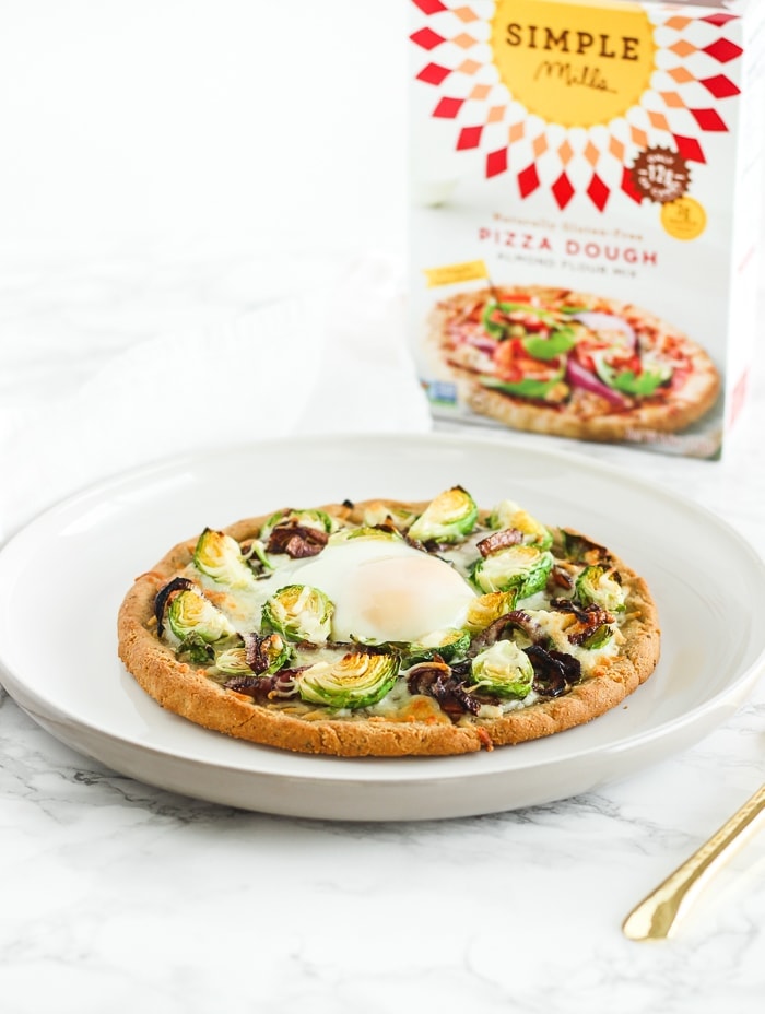 Caramelized Onion Brussels Sprout Pizza - Lively Table