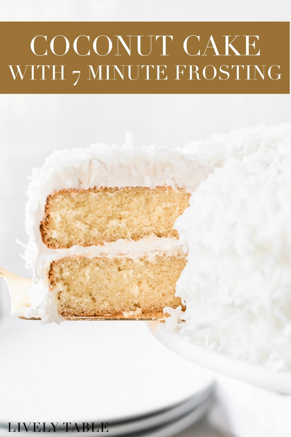 Fluffy Coconut Cake with 7 Minute Frosting - Lively Table
