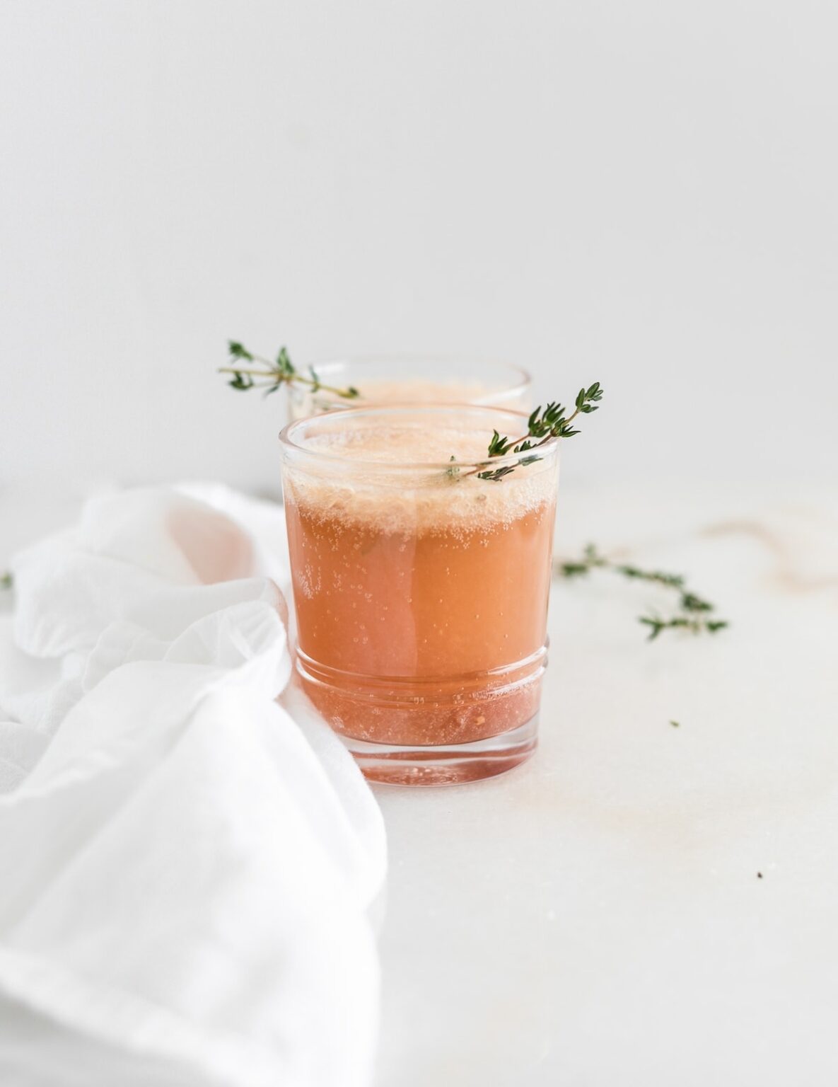 Elderberry Pear Kombucha Mocktail - Lively Table