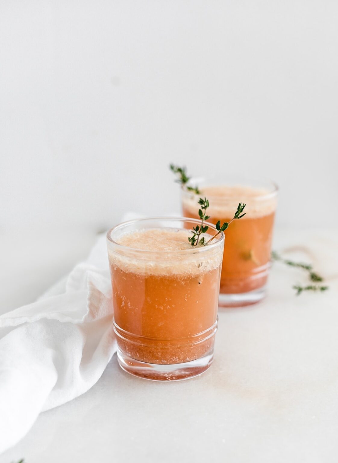 Elderberry Pear Kombucha Mocktail - Lively Table