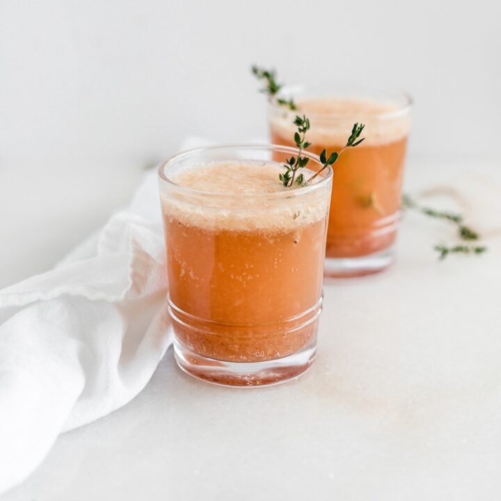 Elderberry Pear Kombucha Mocktail - Lively Table