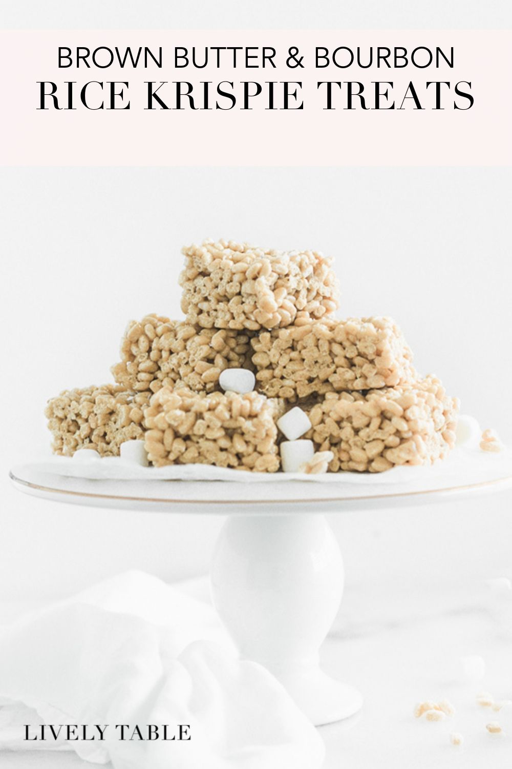 Brown Butter Bourbon Rice Krispie Treats (Rice Whiskey Treats) - Lively ...