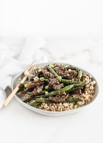 Easy Sesame Ginger Beef and Green Beans - Lively Table