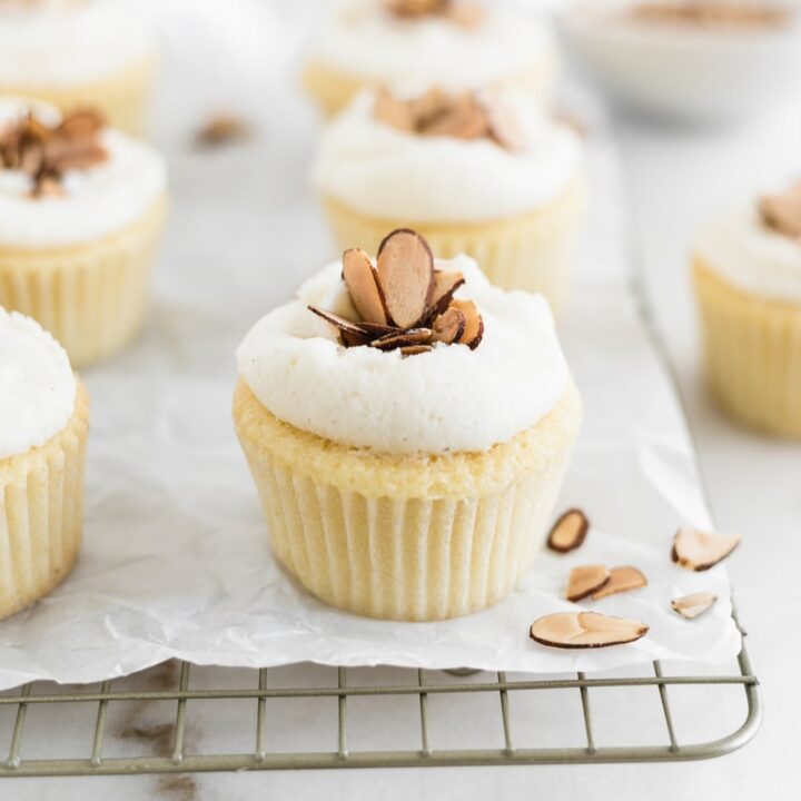Easy Burnt Almond Cupcakes - Lively Table