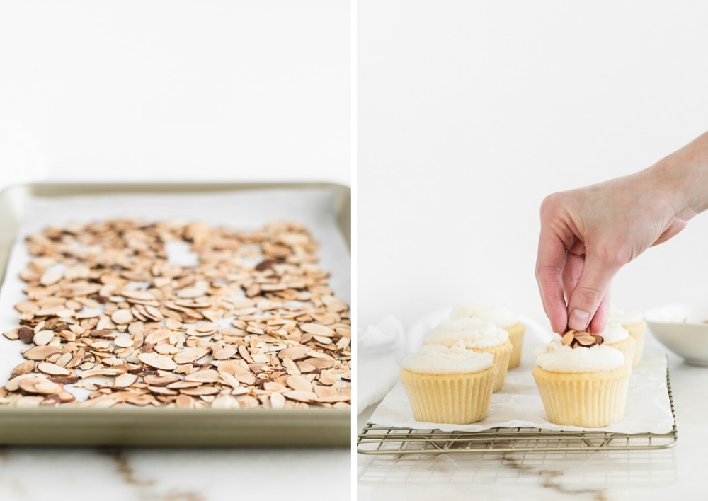 Easy Burnt Almond Cupcakes - Lively Table