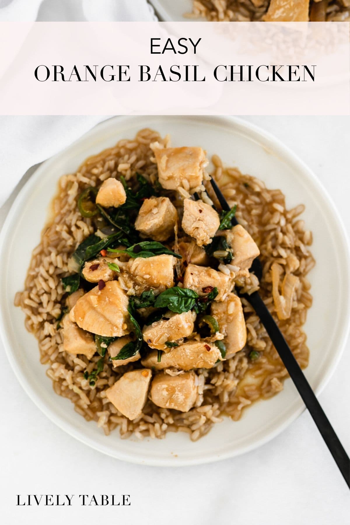 Easy Orange Basil Chicken - Lively Table