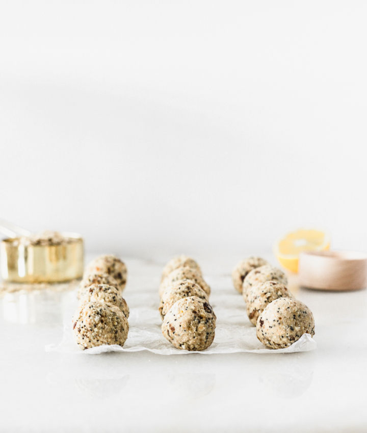 No Bake Lemon Poppy Seed Snack Balls - Lively Table