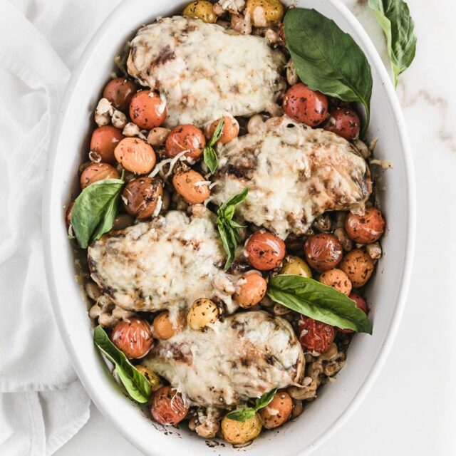 Mediterranean Chicken and Farro Bake - Lively Table