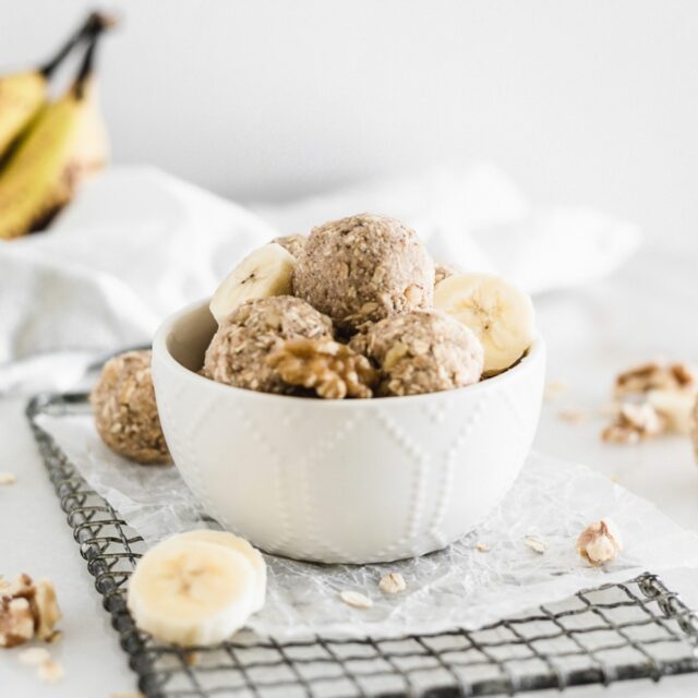 No Bake Banana Bread Balls - Lively Table