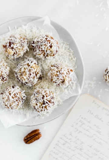 Cocodates (No Bake Coconut Date Cookies)