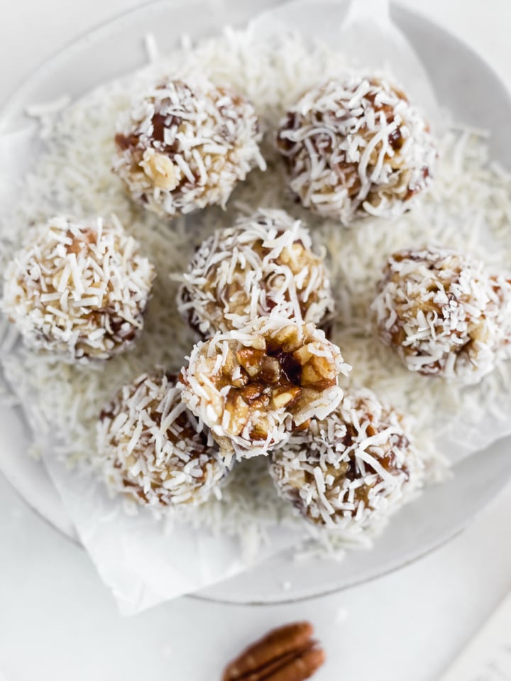Cocodates (No Bake Coconut Date Cookies)