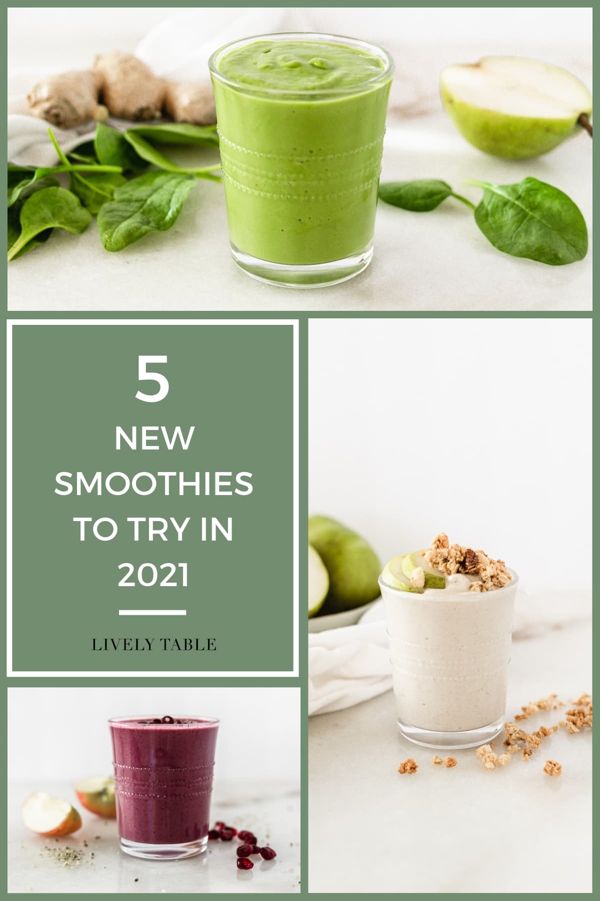5 New Smoothies To Try in 2021 - Lively Table