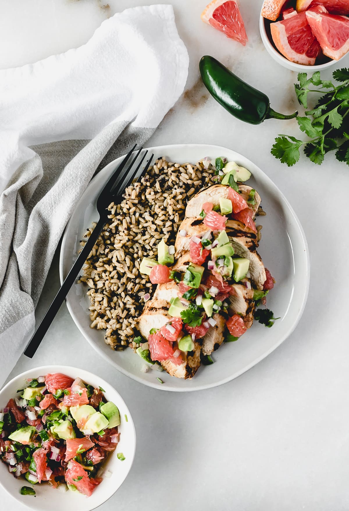 Grapefruit Jalapeño Grilled Chicken - Lively Table