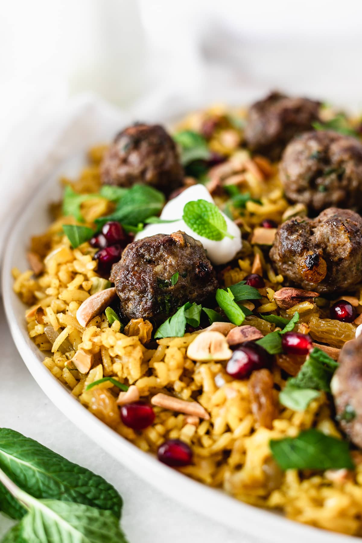 Lamb Meatballs with Jeweled Rice - Lively Table