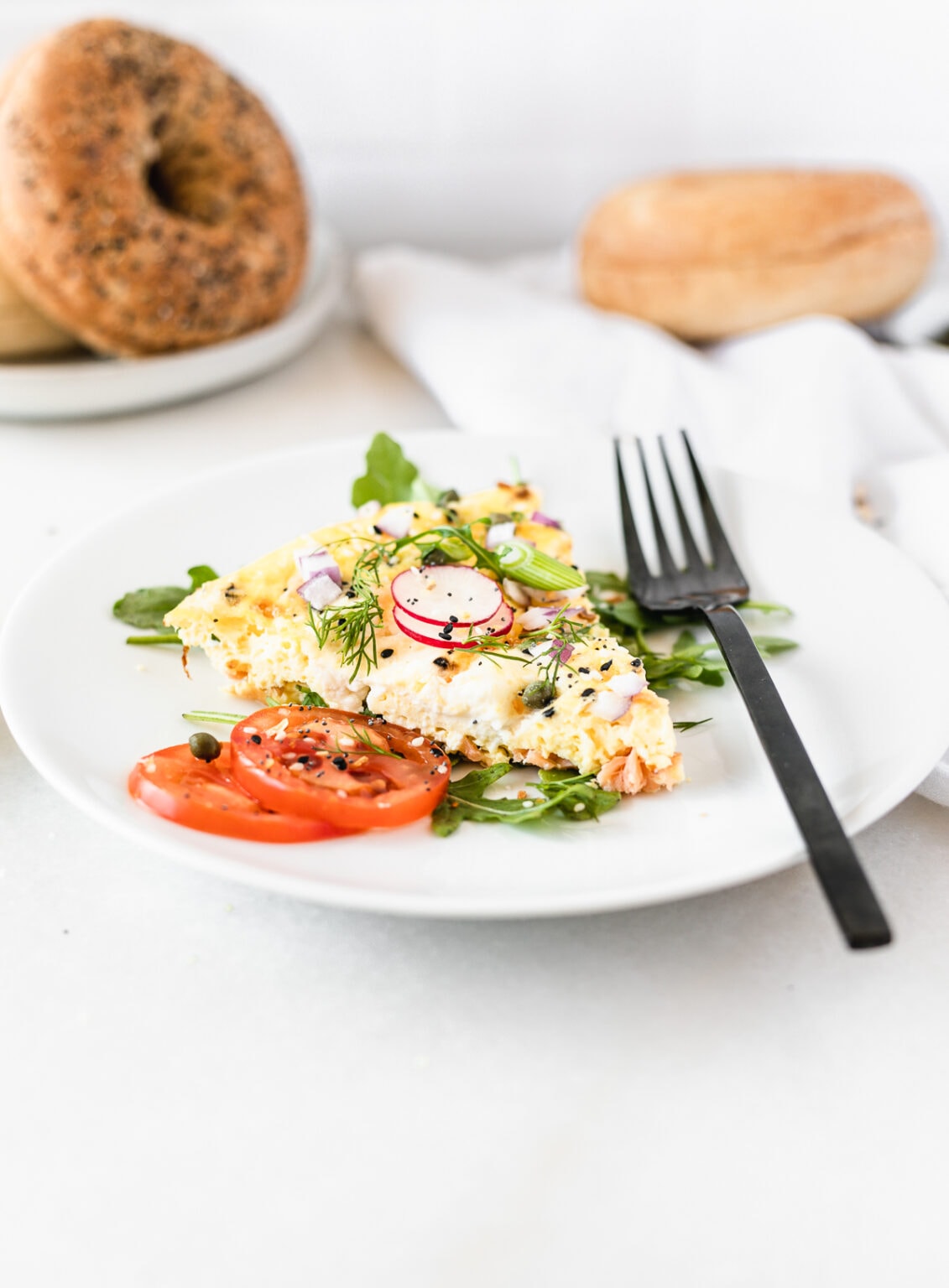 Everything But The Bagel Lox Frittata - Lively Table