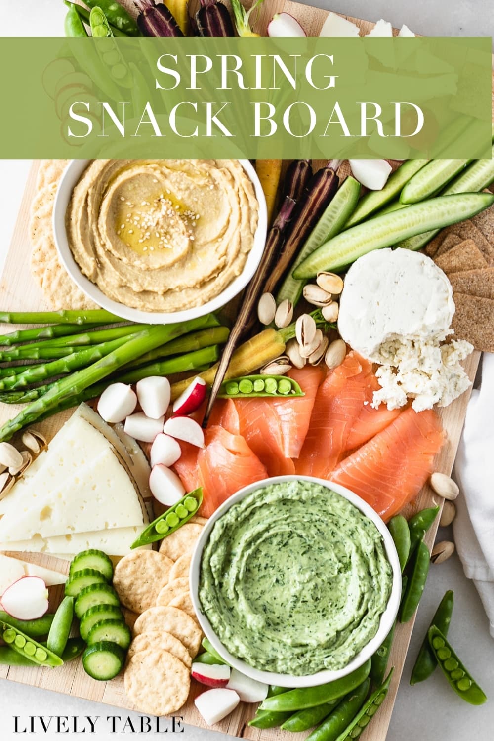 Pretty Spring Snack Board - Lively Table