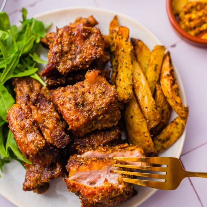 Fall-Off-The-Bone Honey and Mustard Slow Cooker Ribs - Lively Table