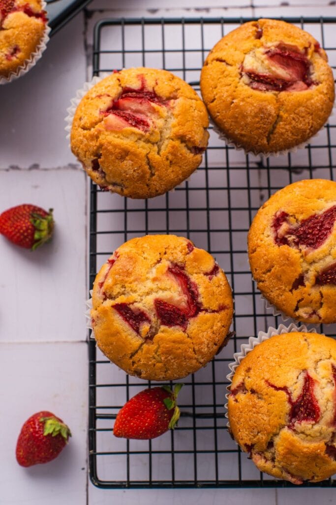 Fresh Strawberry Muffins to Tempt Your Tastebuds