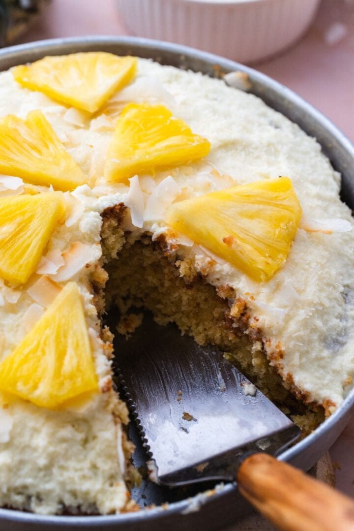Pineapple Cake with Coconut Cream Frosting