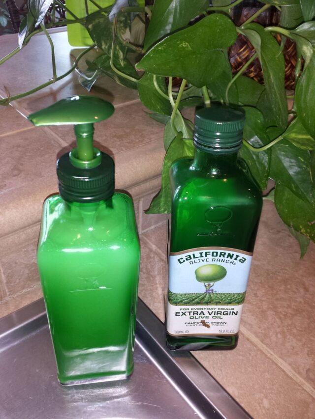 Empty Olive Oil Bottles Started Earning A Permanent Spot By The Sink