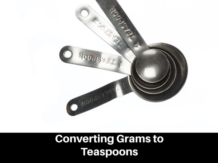 Converting Grams To Teaspoons